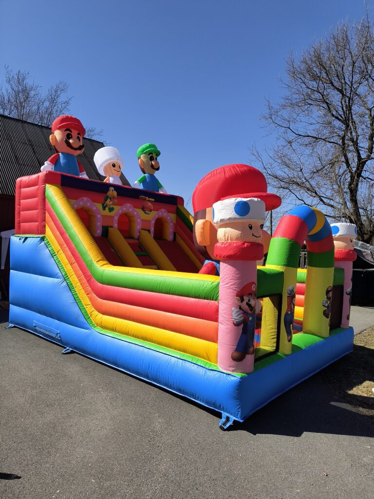 SUPER MARIO BROS ET SES AMIS – Location de jeux gonflables Chroma Amusement